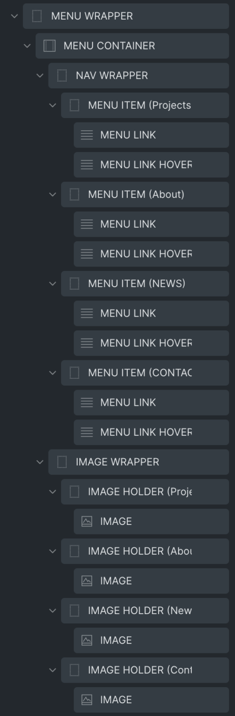 Full Screen Menu - Bricksmotion